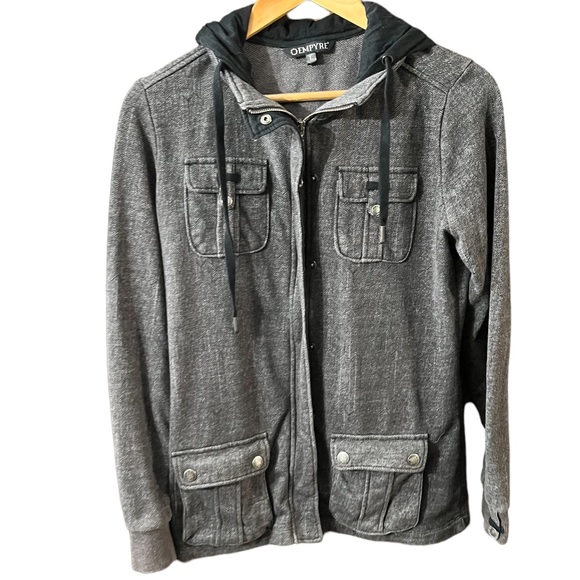 Empyre | Jackets & Coats | Empyre Zip Up Jacket W Hood Size L | Poshmark